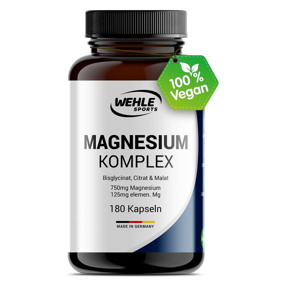 Magnesium Komplex hochdosiert mit Bisglycinat, Malat, Citrat